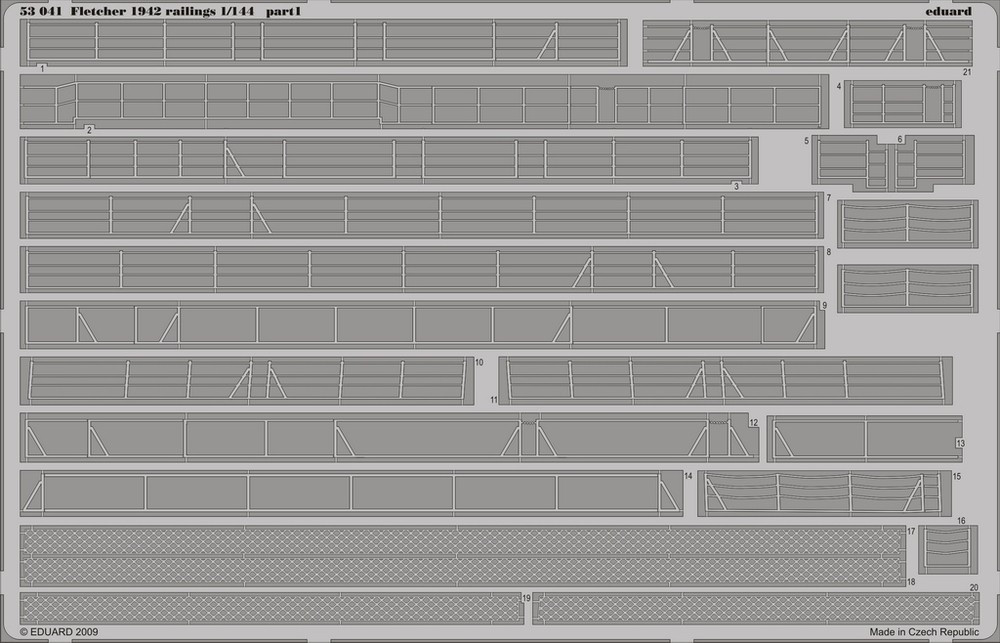 1/144 Ship- Fletcher 1942 Railings for RVL - Modellbahn Ott Hobbies