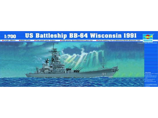 1/700 USS Wisconsin BB64 Battleship 1991 - Modellbahn Ott Hobbies