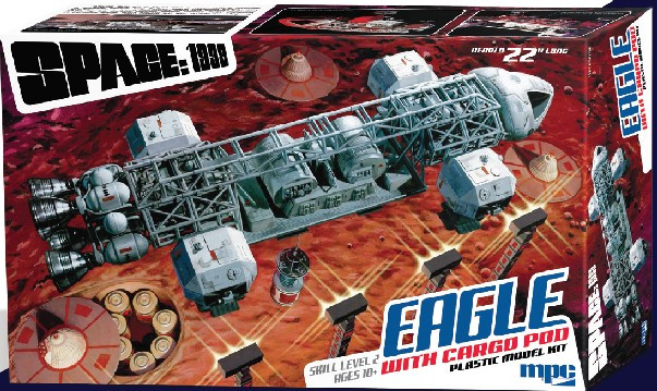 MPC-838 1/48 Space 1999: Eagle Transporter w/Newly Tooled Cargo Pod (22" Long) - Modellbahn Ott ...