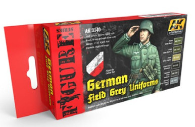 Figure Series: German Field Grey Uniforms Acrylic Paint Set (6 Colors ...