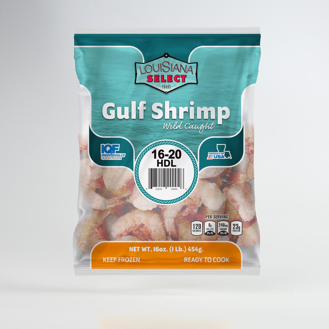 Louisiana Select 1lb BAG 16-20 Headless Shrimp