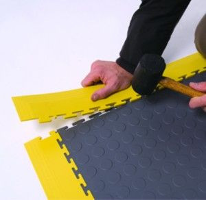 Male Ramp Edge for Interlocking Garage Floor Tiles | Armor Garage