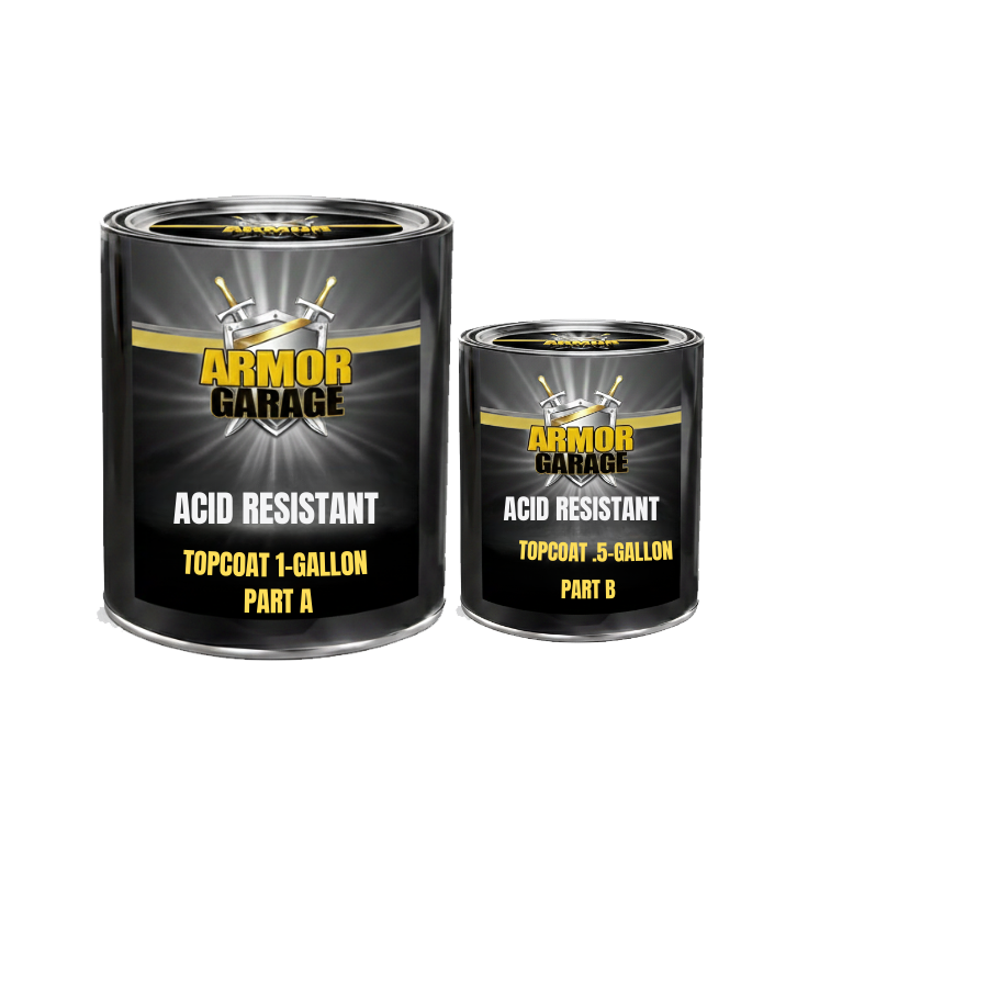 Acid Resistant Epoxy Topcoat | Armor Garage LLC