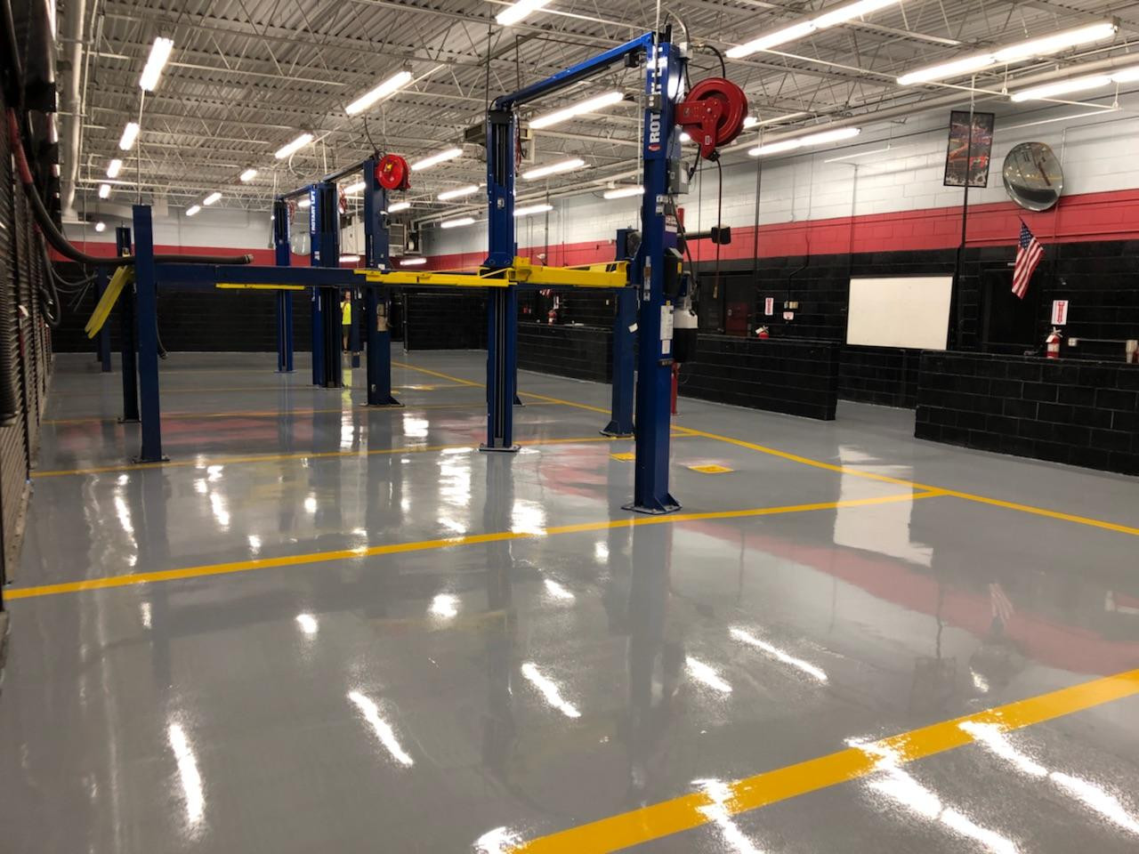 Military Industrial Epoxy Flooring For Large Floors