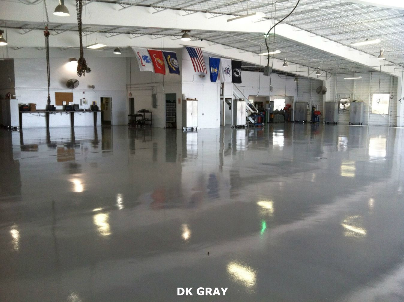 Military Industrial Epoxy Flooring For Large Floors