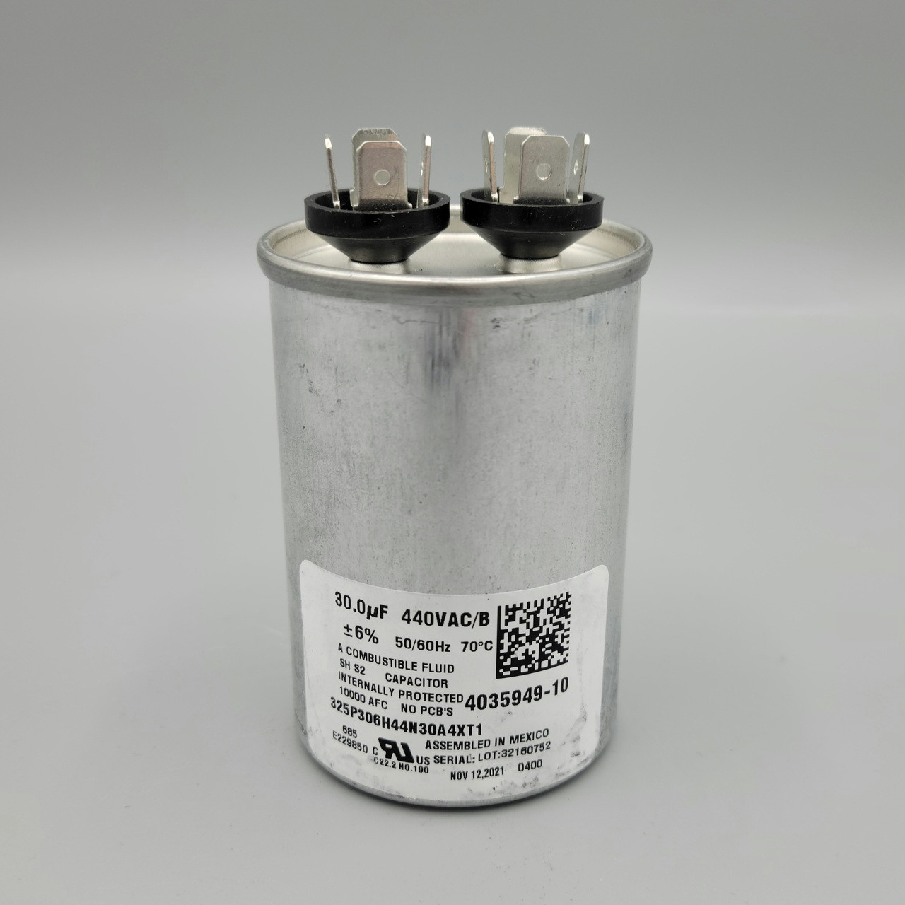 Capacitor, 30MFD, for newer 225 Dual Compressors - BTR Equipment Services