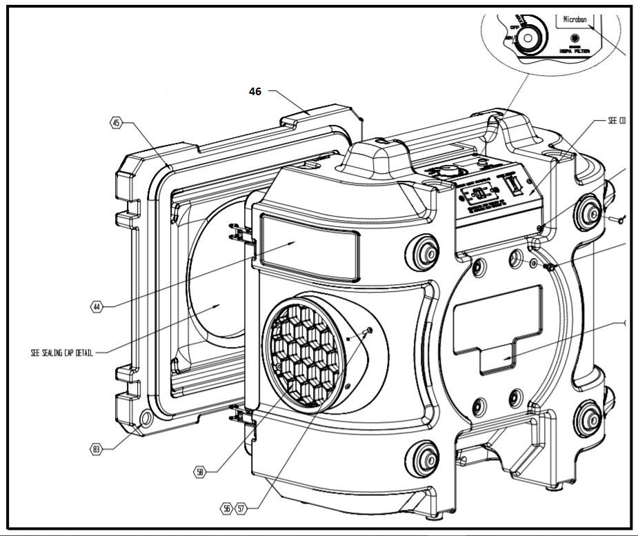 SEAL - DOOR .50 OD X .06 WALL X 64 L SIL RBR, HEPA 500 DefendAir - BTR ...