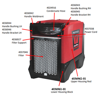 Dry Max Upper Housing Red - BTR Equipment Services