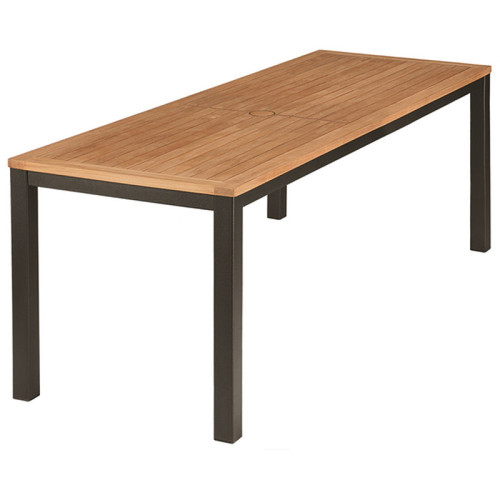 Barlow Tyrie Aura 79" Narrow Rectangular Dining Table - Teak Top ...