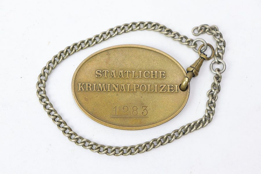 Rare Nazi State Police Badge