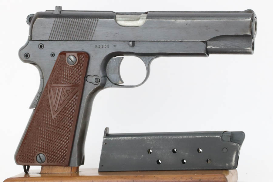 SOLD -German Military Radom VIS 35 Rig - Red Grips