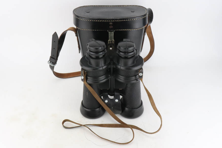 SOLD - beh 7x50 Kriegsmarine Binoculars (448997) with Case