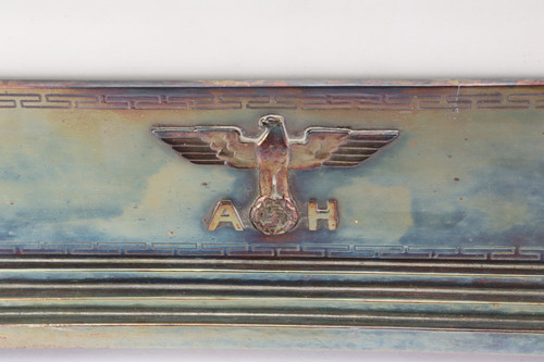 SOLD - Rare Adolf Hitler Encased Silver Presentation Photograph Frame