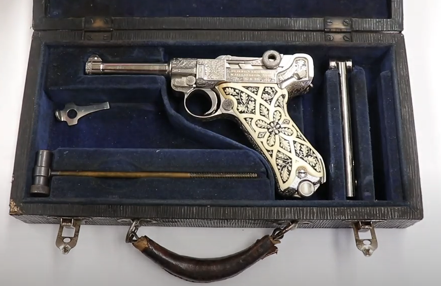 SUPER RARE & BEAUTIFUL ENGRAVED KRIEGHOFF LUGER P.08 - Legacy Collectibles