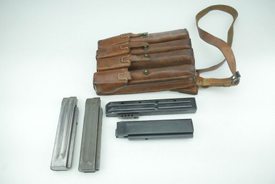 M65 Leather Magazine pouch with 4 Reising Magazines