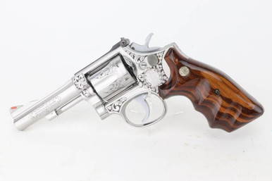 SOLD - Engraved Smith & Wesson 67-1 Revolver - Risque Silhouette