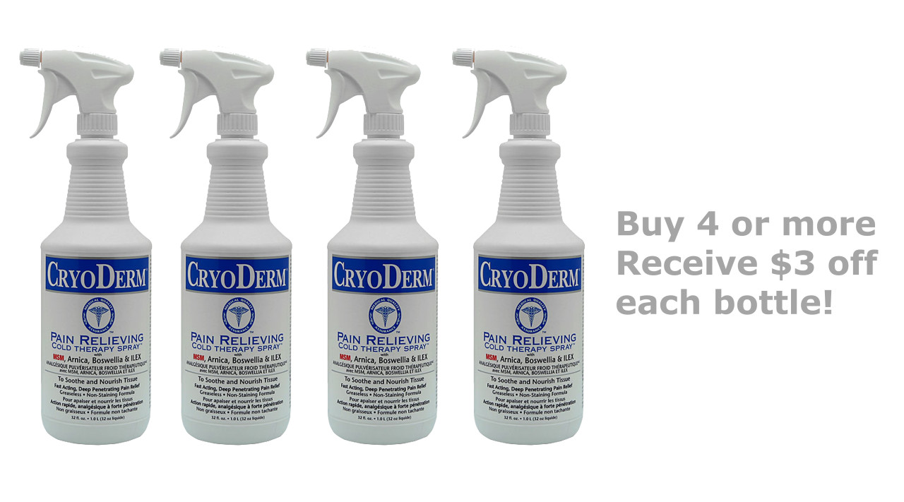 CryoDerm Cold Therapy Pain Relieving Spray 32 oz