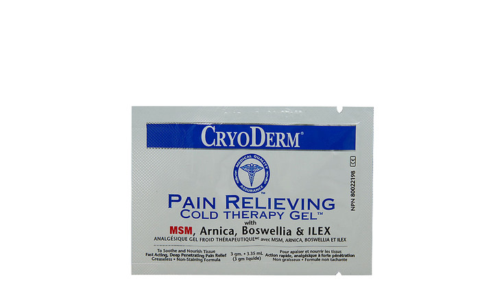 CryoDerm Cold Therapy Pain Relieving Gel Sample Pack