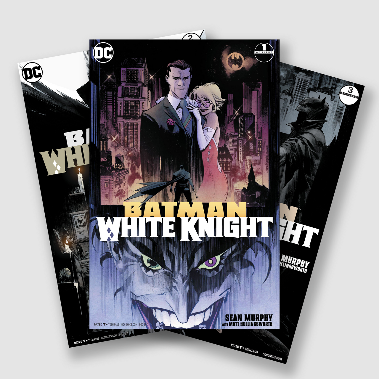 BATMAN WHITE KNIGHT COMPLETE EIGHT PART COMIC SET