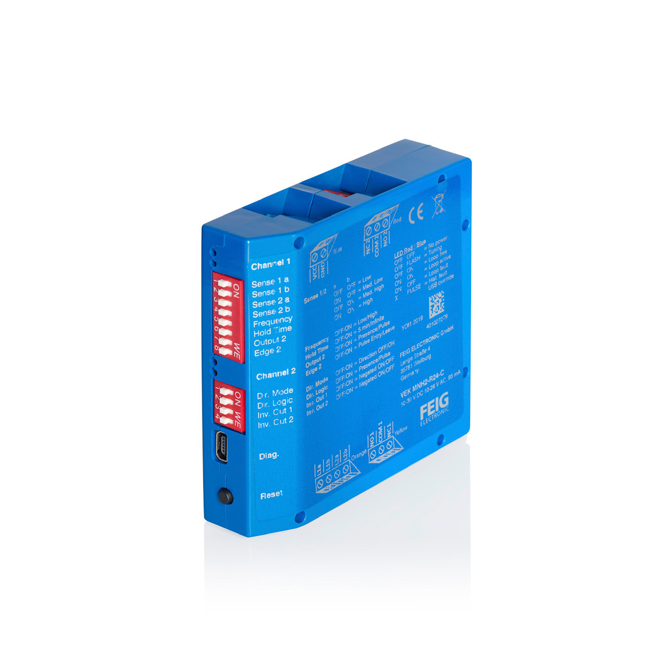 VEK MNH2-R24-C Dual Channel loop vehicle detection VEK MNH2