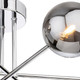 Firstlight Lando 6-Light Semi-Flush Ceiling Light Smoked in Chrome ...