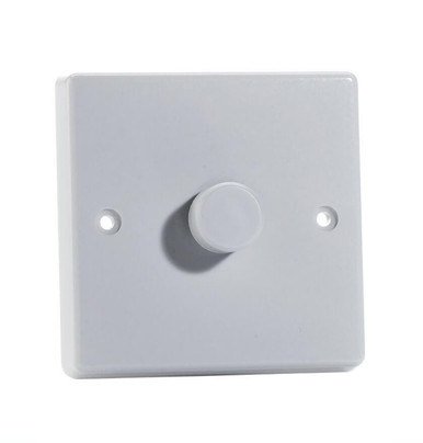 Varilight LED V-Pro Dimmer Switch 120W 1 Gang White | Light Fittings Direct