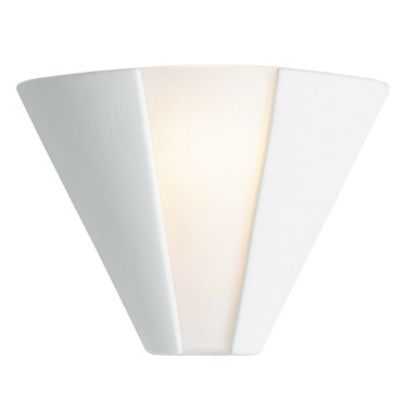 Firstlight Ceramic Paintable Style 255mm Wall Uplighter in Unglazed and ...