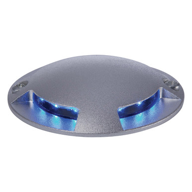 Firstlight 4-Way Modern Style LED Ground Light 1W Blue Aluminium ...