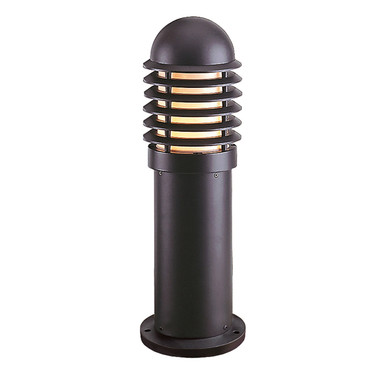 Firstlight Bollard Traditional Style 450mm Post Light in Black and Opal ...