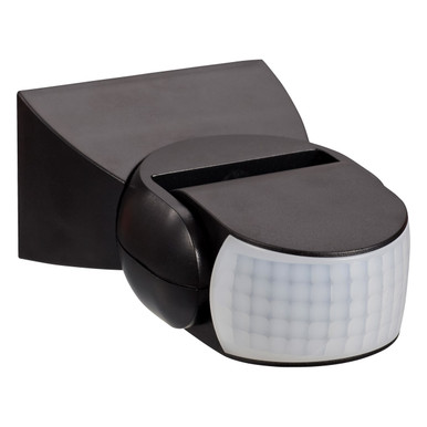 Zink Adjustable PIR Sensor 12m Black | Light Fittings Direct