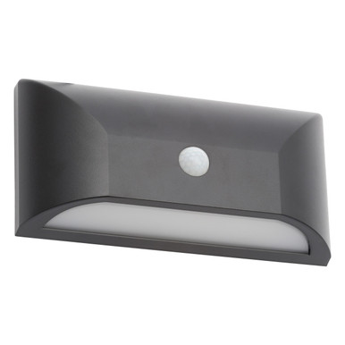Coast Poole 5W LED Up or Down Wall Light PIR Sensor Black | Light ...