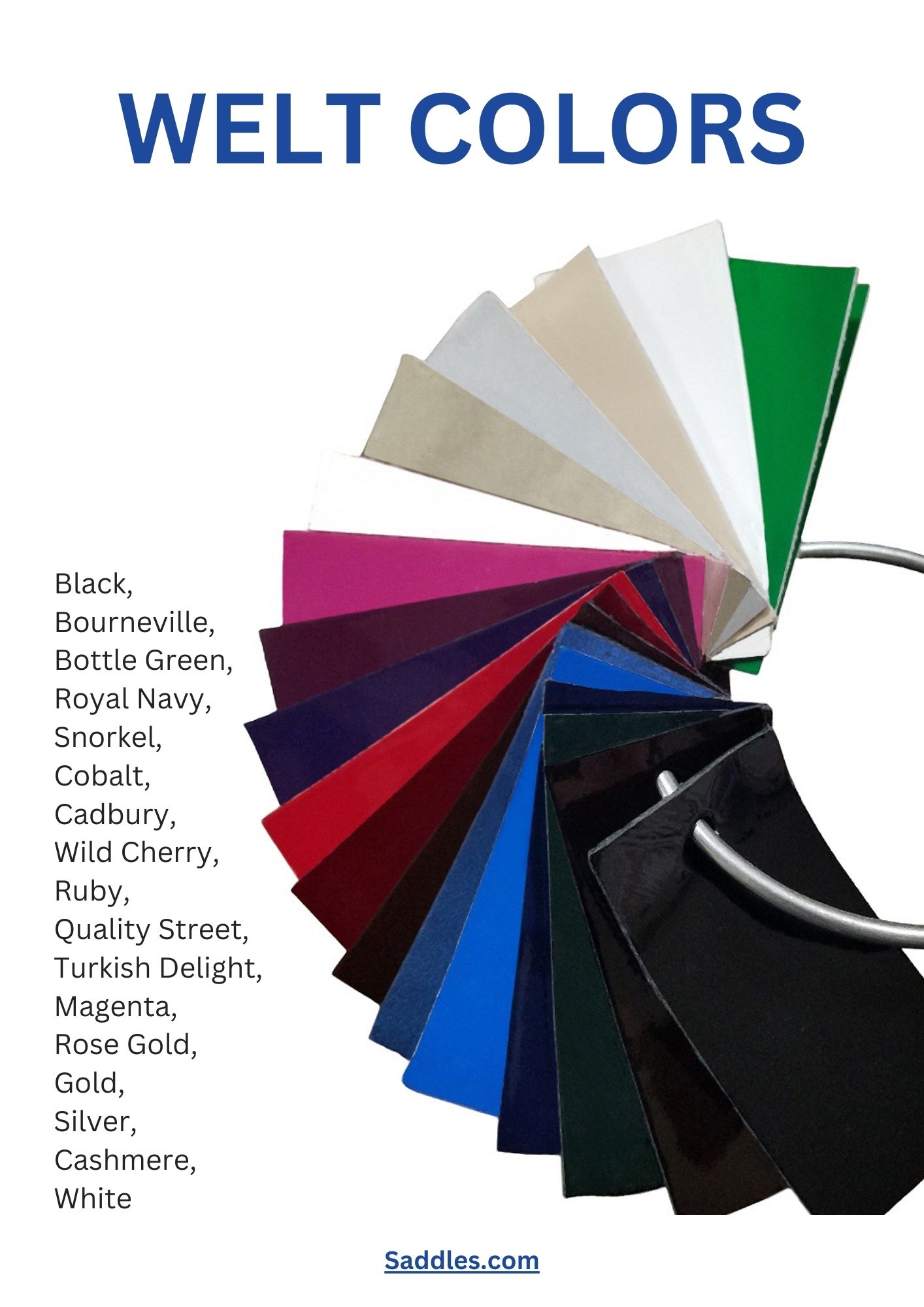 COUNTY SADDLES CUSTOM COLORS - County Saddlery Equestrian Products LLC