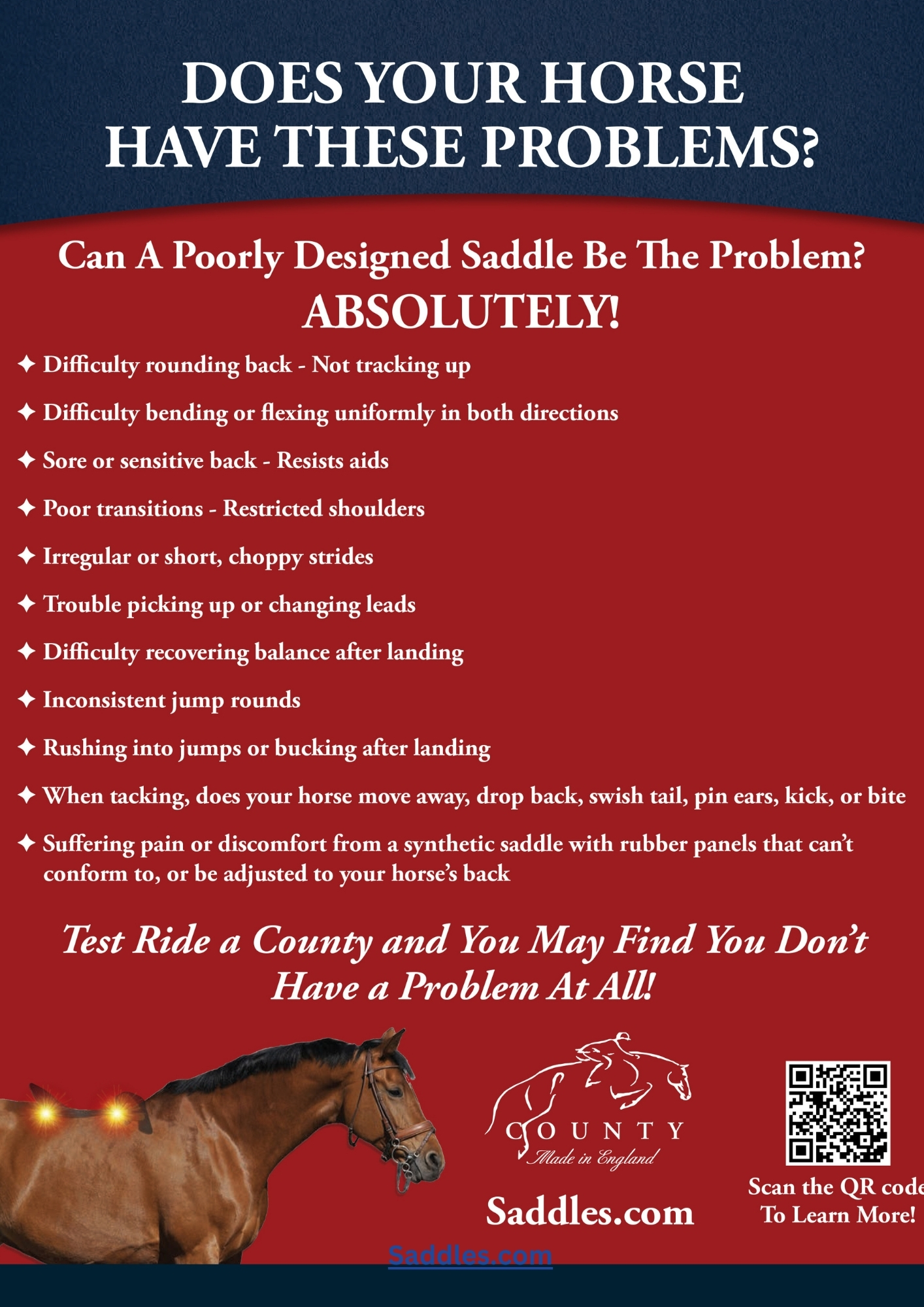 COUNTY SADDLERY'S "NEXT GEN" SADDLES - 2024 - County Saddlery ...