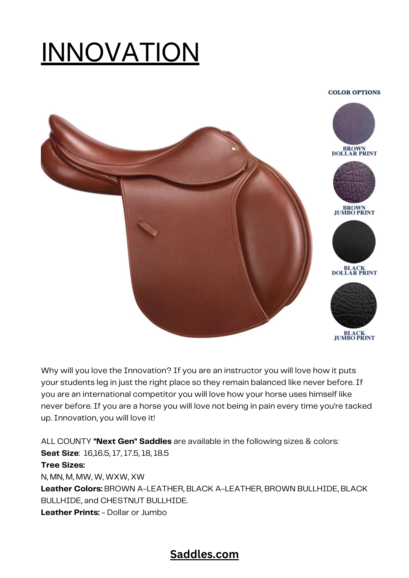 COUNTY SADDLERY'S "NEXT GEN" SADDLES - 2024 - County Saddlery ...