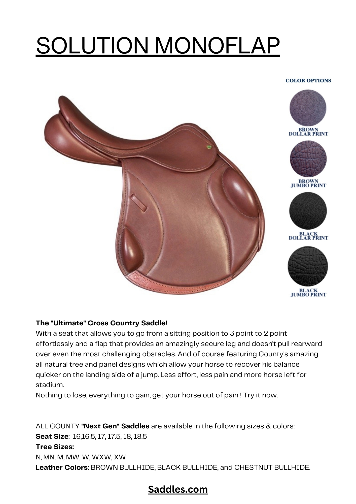 COUNTY SADDLERY'S "NEXT GEN" SADDLES - 2024 - County Saddlery ...