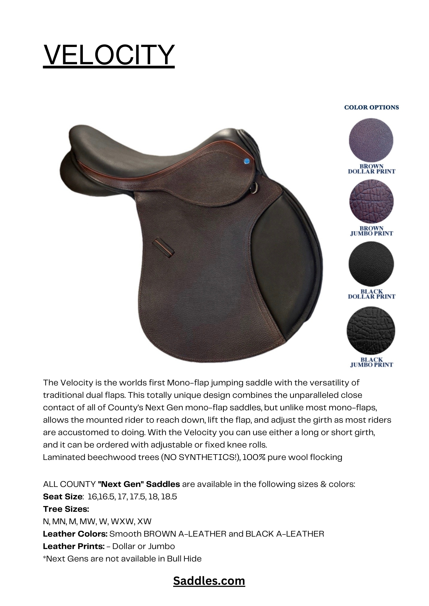 COUNTY SADDLERY'S "NEXT GEN" SADDLES - 2024 - County Saddlery ...