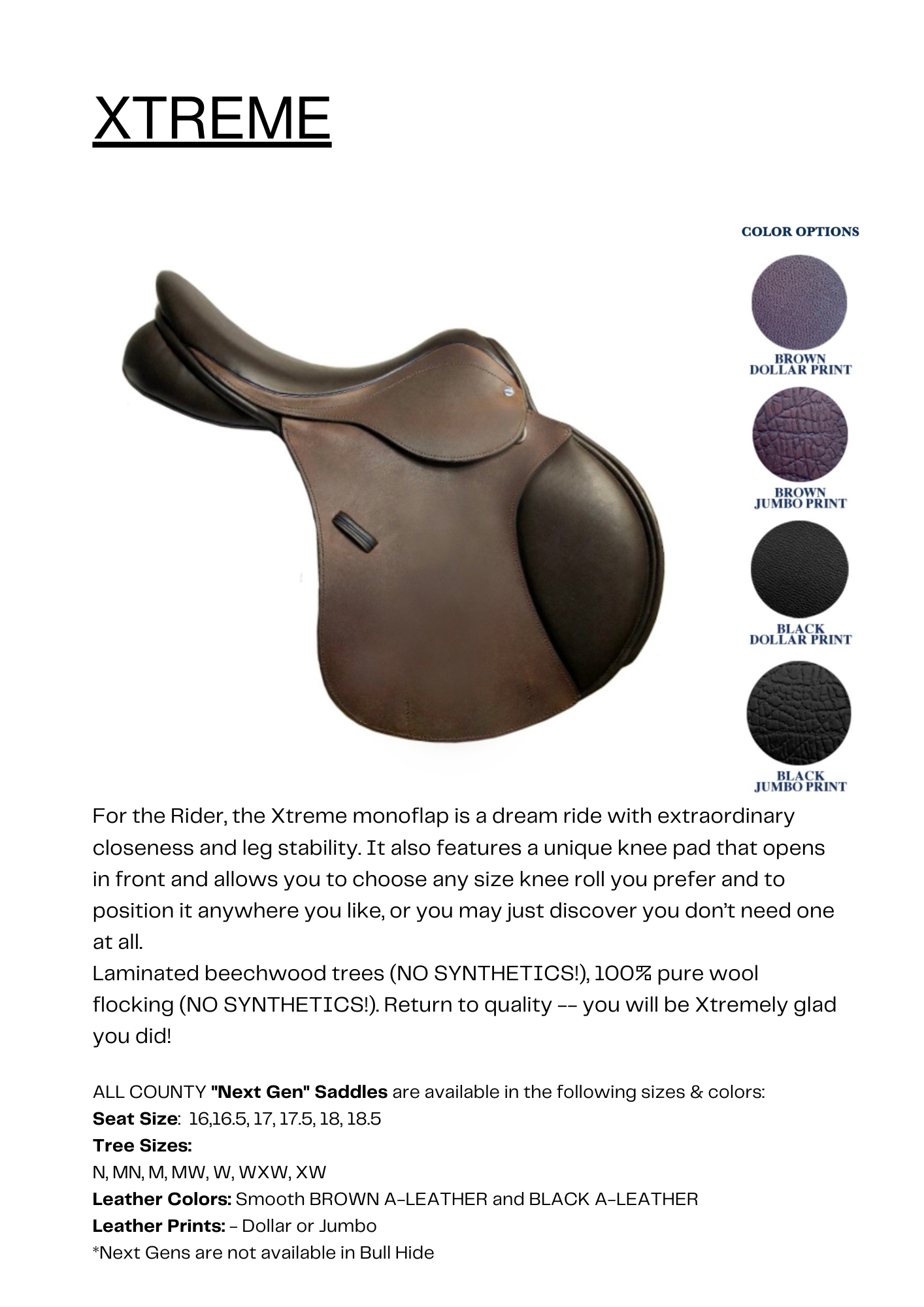 COUNTY SADDLERY'S "NEXT GEN" SADDLES - 2024 - County Saddlery ...