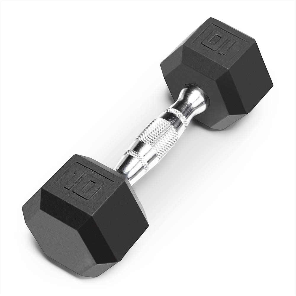 Marcy 10lb Rubber Hex Dumbbell IBRH 010 Coated Weight