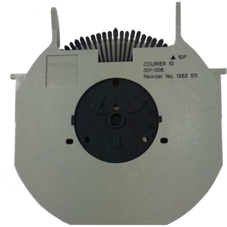 Rarotype IBM Courier 10 Printwheel | Typewriters.com