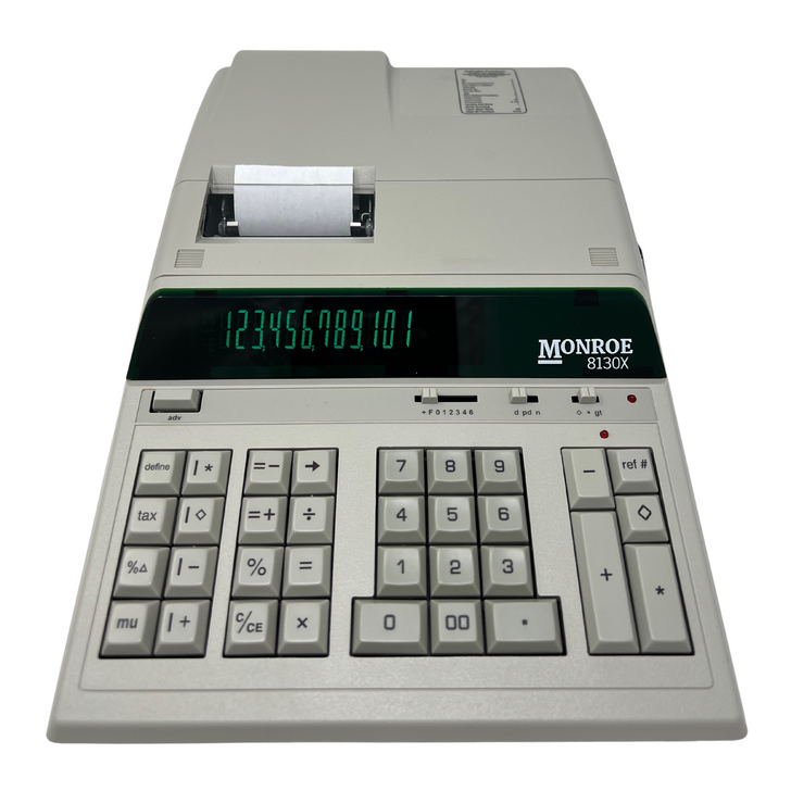 Monroe 8130X Printing Calculator | Typewriters.com