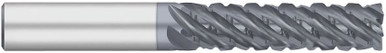 1" High Performance Carbide End Mill - Chipbreaker - 6 Flute - Raius ...