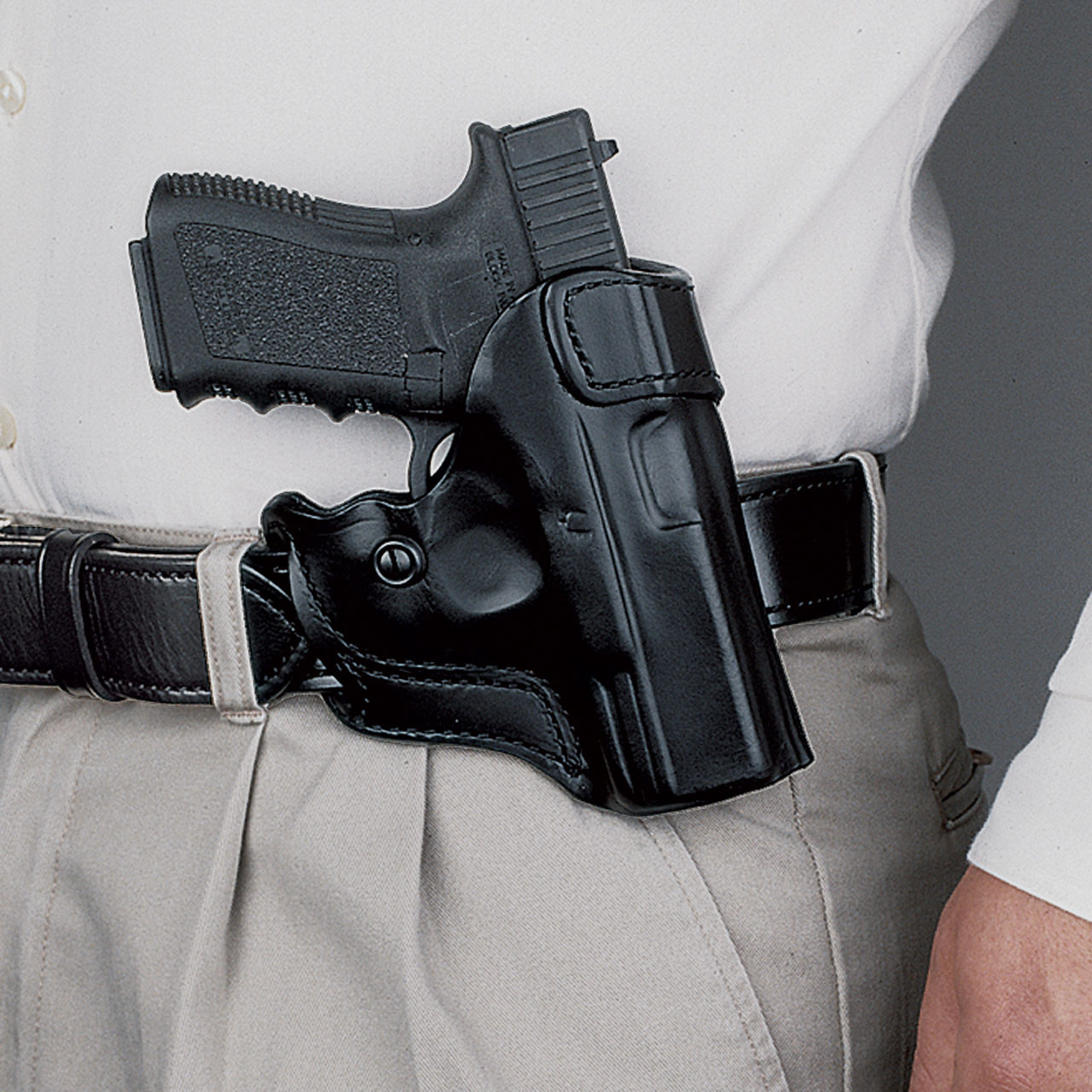 Sky Cop Leather Holster (Cross Draw) | Black