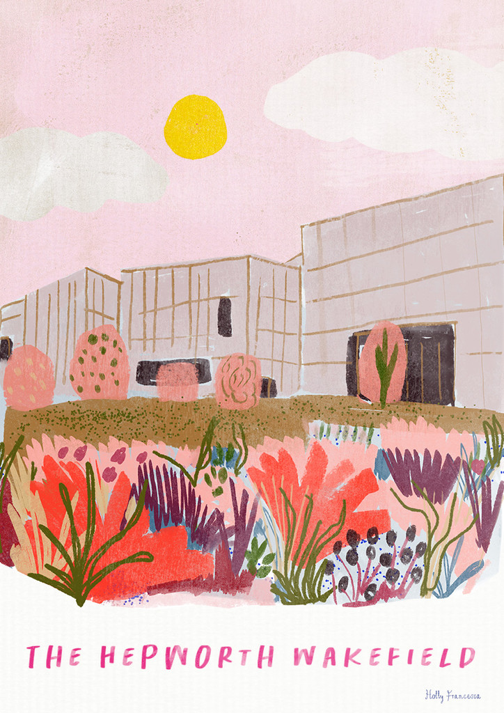 This travel poster of The Hepworth Wakefield, West Yorkshire was ...