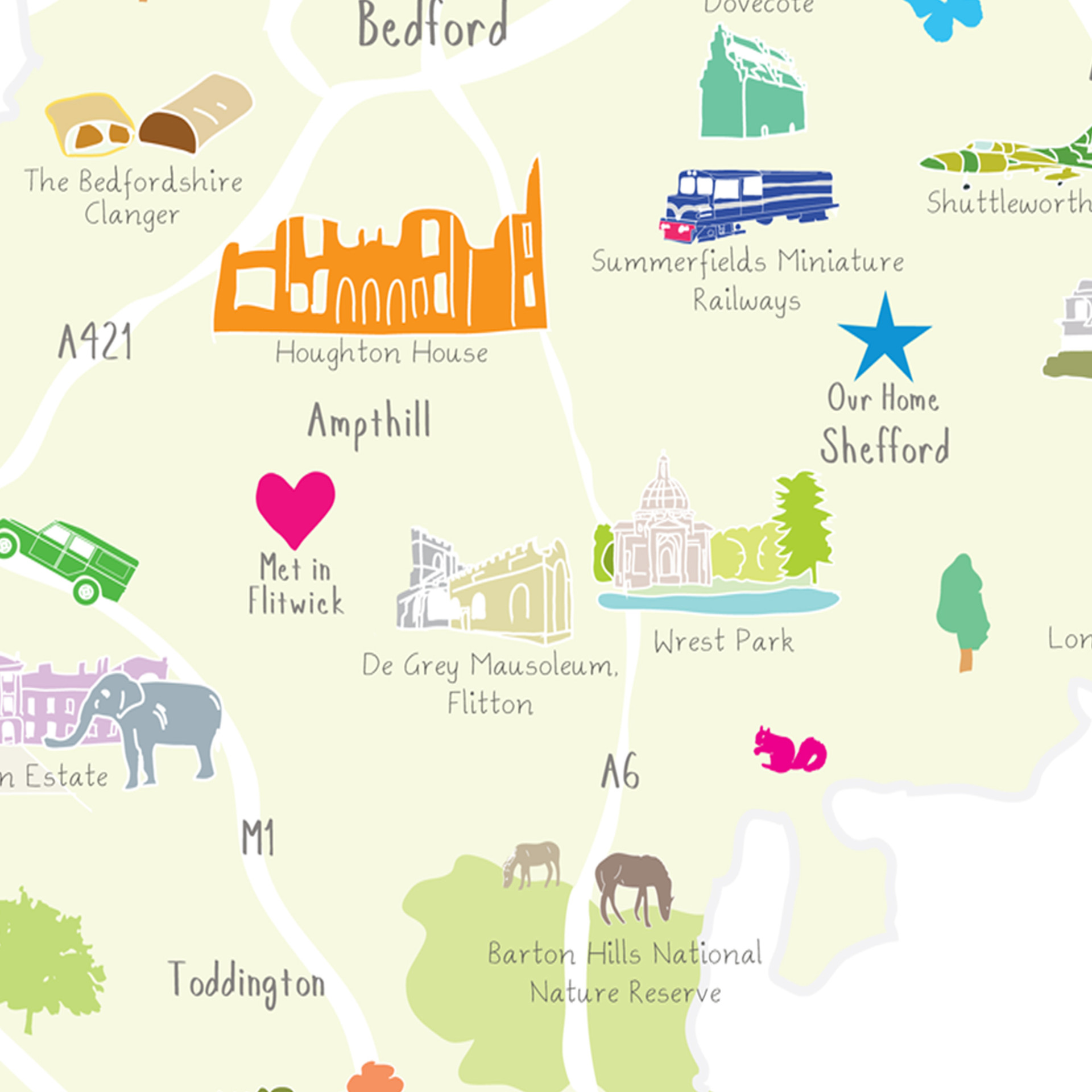 Map Prints - Personalise a Map - Holly Francesca
