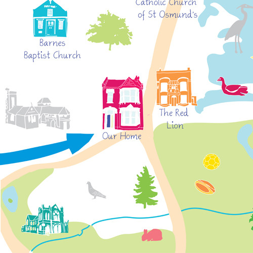 Add your house (favourite building) to any map - Holly Francesca