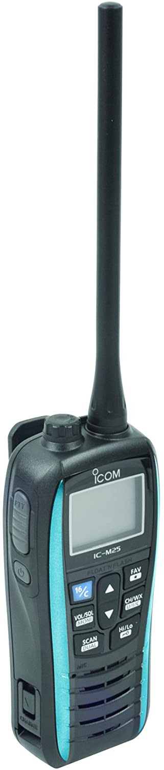 ICOM M25 VHF Marine Handheld Radio | ICOM M25 Blue VHF Radio