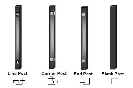 PALACE Aluminum Fence Post - Palace Court - Fence-Material