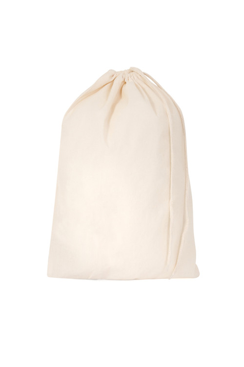 Natural Cotton Drawstring bag - Large | Bronta Mill