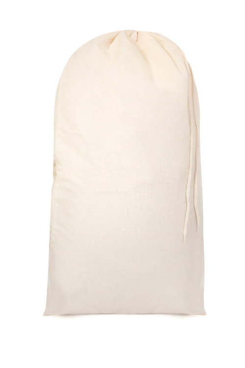 Natural Cotton Drawstring Bag - XL | Bronta Mill