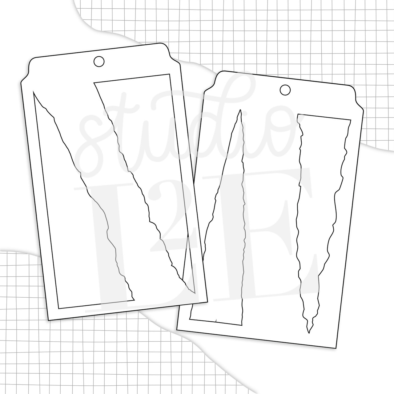 Stencil Duo - Paper Tears - STUDIO L2E